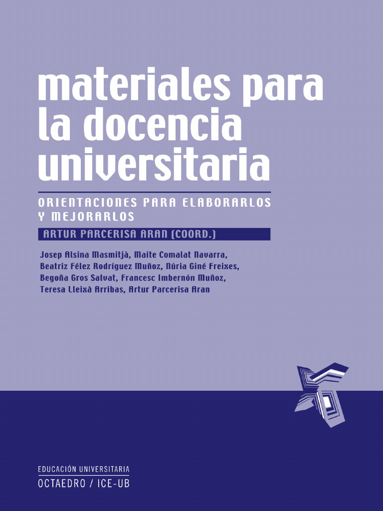 PARCERISA Materiales Docencia Universitaria P | PDF | Enseñando | Maestros