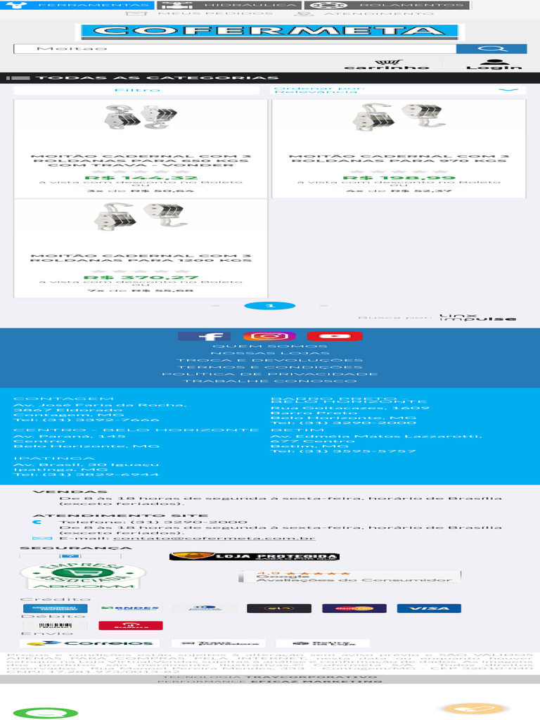 Moitao Cofermeta Ferramentas | PDF | Indústrias de serviços
