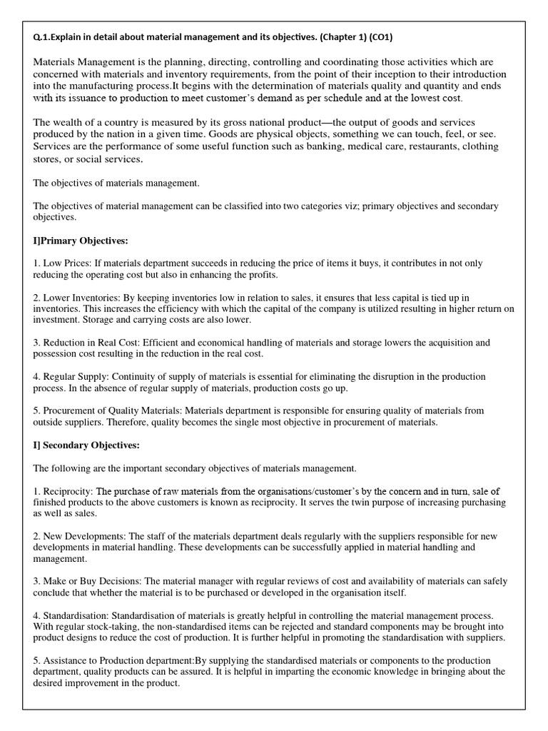 Matrial Management | Download Free PDF | Letter Of Credit | Procurement