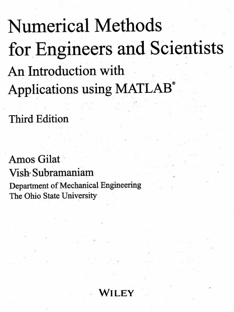 Numerical Methods For Engineers and Scie | PDF | Numerical Analysis ... Numerical Methods For Engineers and Scie | PDF | Numerical Analysis ...