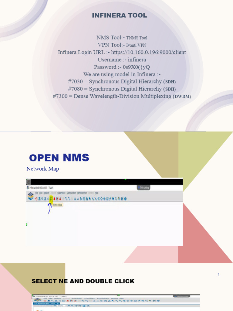 Infinera NMS Tool Overview and Access | PDF