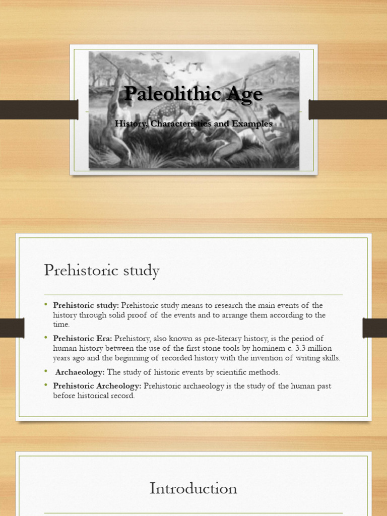 01 Paleolithic Age | PDF | Paleolithic | Stone Age