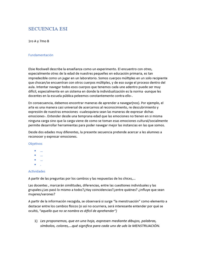 Secuencia ESI Shakespeare | Descargar gratis PDF | Enseñando | Las emociones