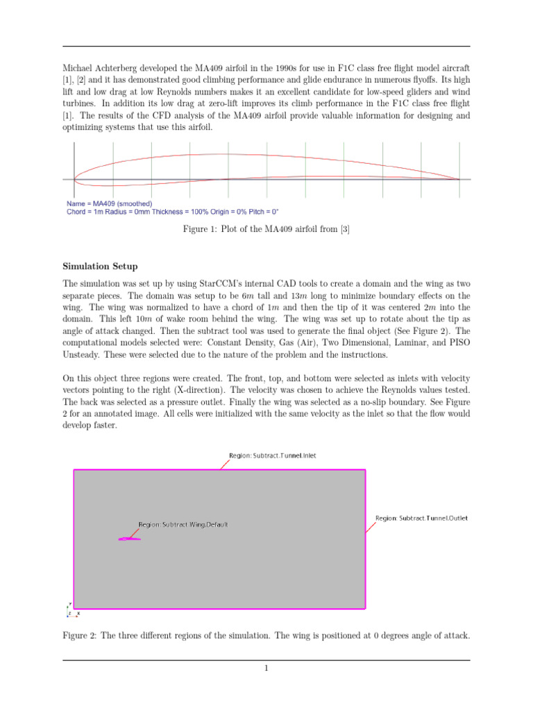 Report On An Airfoil Using StarCCM | PDF | Computational Fluid Dynamics | Lift (Force)
