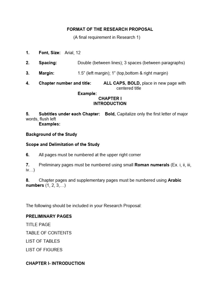 Research Proposal Format | PDF | Methodology | Science