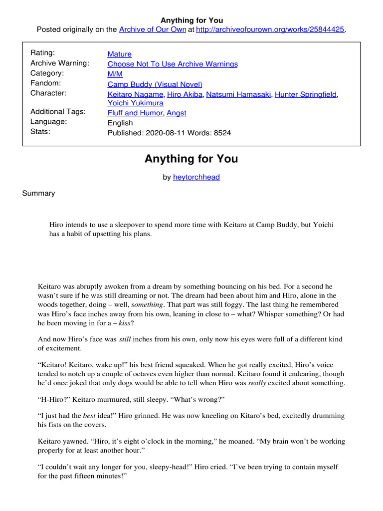 Anything For You | PDF