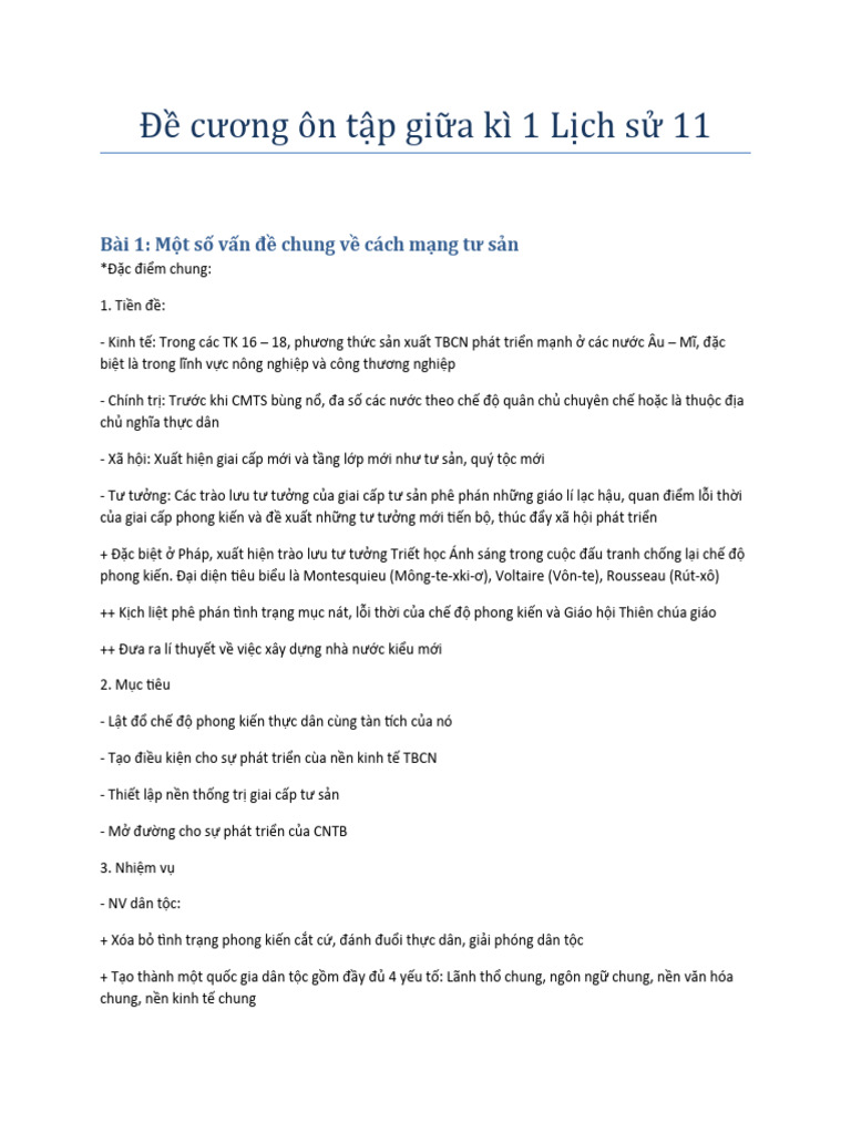 Đề-cương-ôn-tập-giữa-kì-1-Lịch-sử-11 2 | PDF