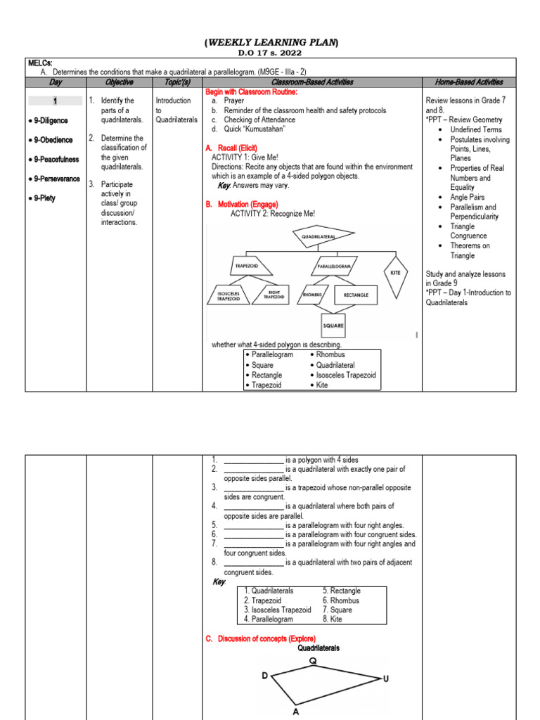 Q3W1 | PDF | Rectangle | Euclid