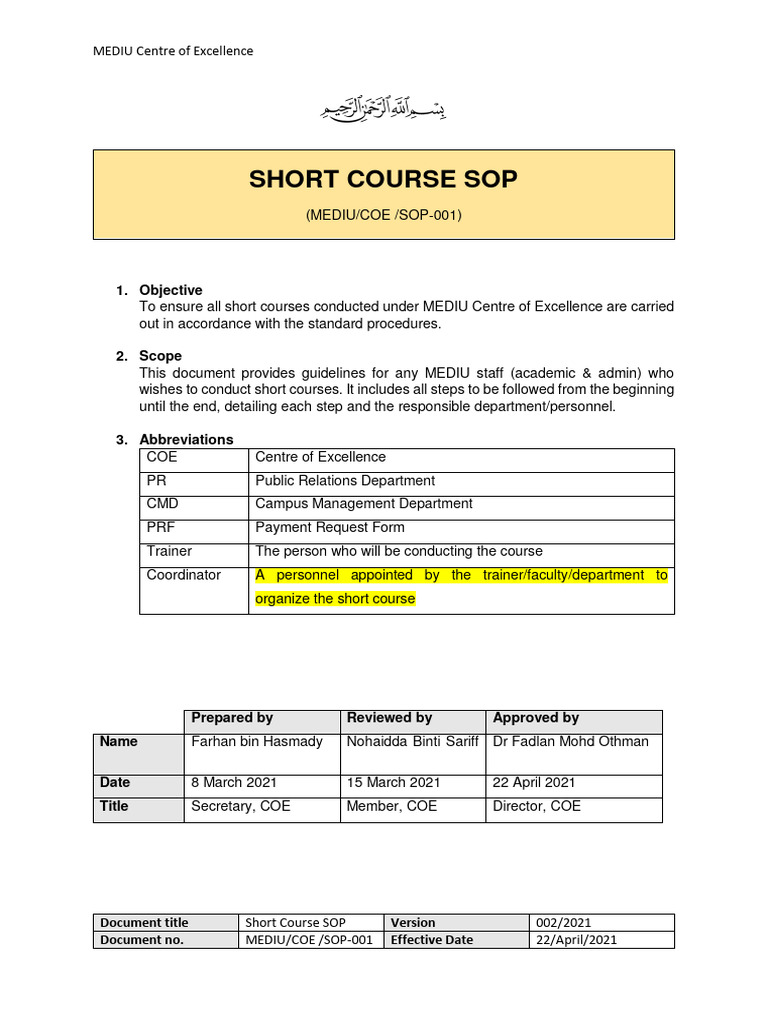 v2 New-SOP English-1 | PDF | Business