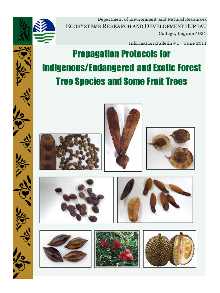 DENR 2011 Propagation Protocols For Indigenous Endangered and Exotic ...