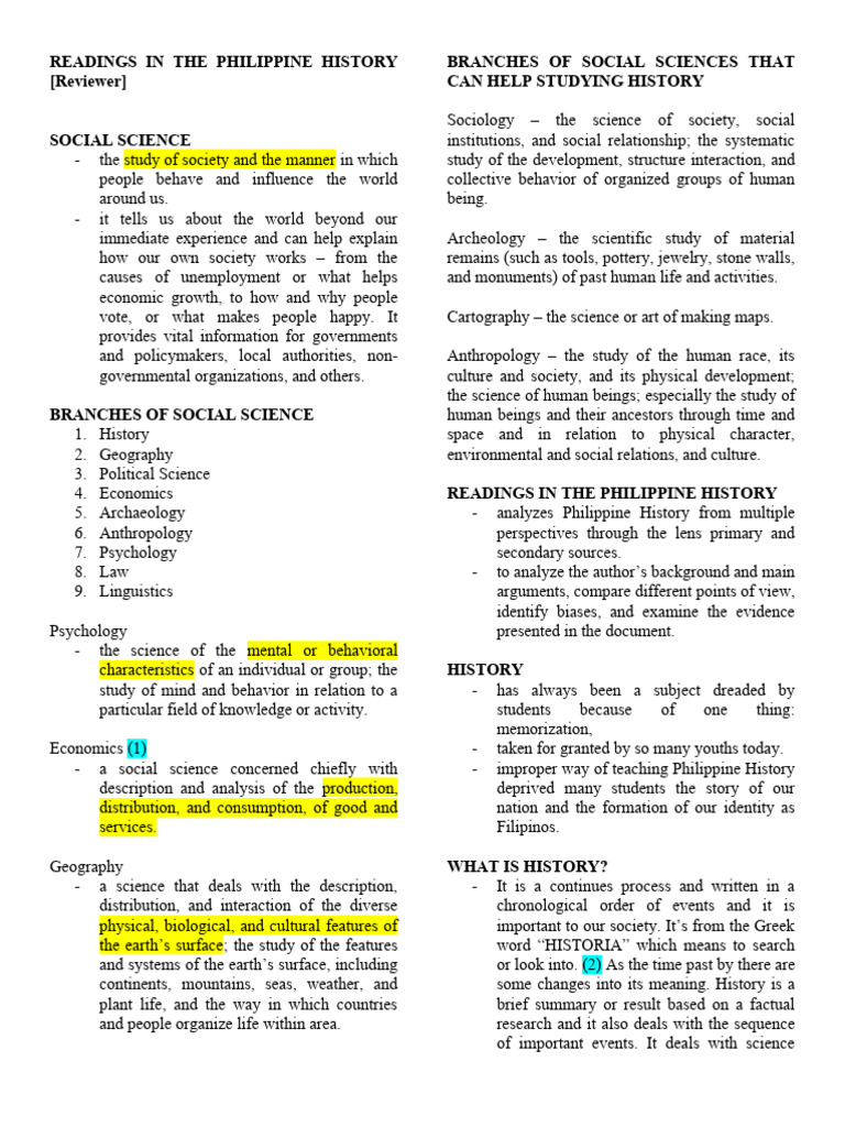 RPH Reviewer | PDF | Social Sciences | Science