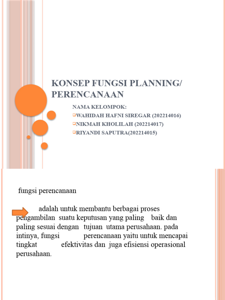 Konsep Fungsi Planning | PDF | Bisnis