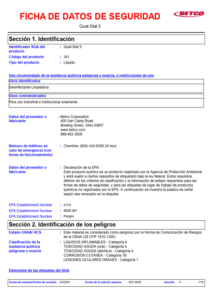 Quat 5 | PDF | Agua | Residuos