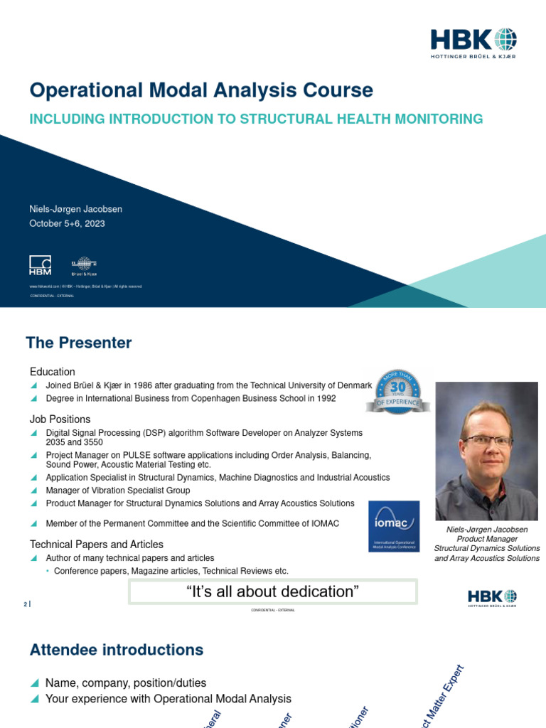 HBK Operational Modal Analysis Course Oct 23 | PDF | Principal ...