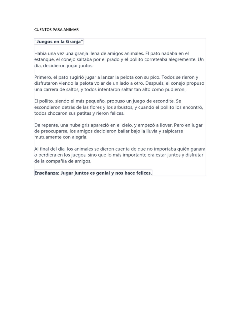 Cuentos para Animar | PDF | Arte