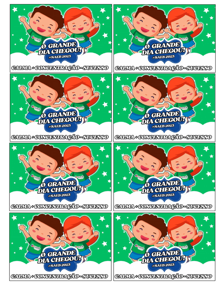 Cartão SAEB 2023 | PDF