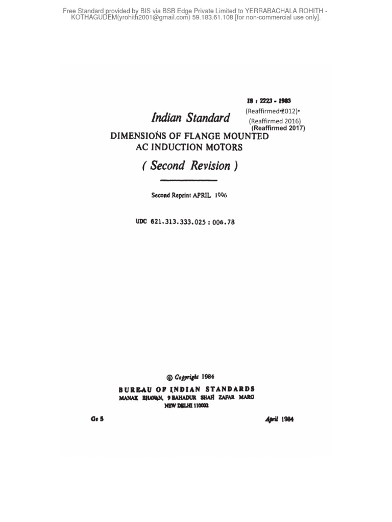 (Reaffirmed - 2012) - (Reaffirmed!2016) ! | PDF | Alternating Current ...