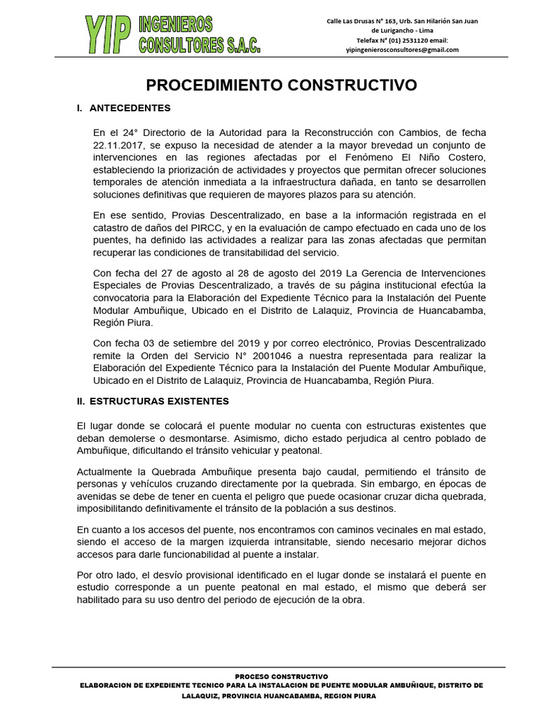 III.5. Procedimiento Constructivo | PDF | Fundación (Ingeniería) | Hormigón