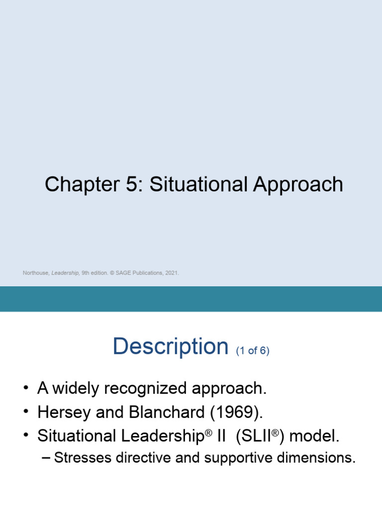 Chapter 5 Situational Approach | PDF