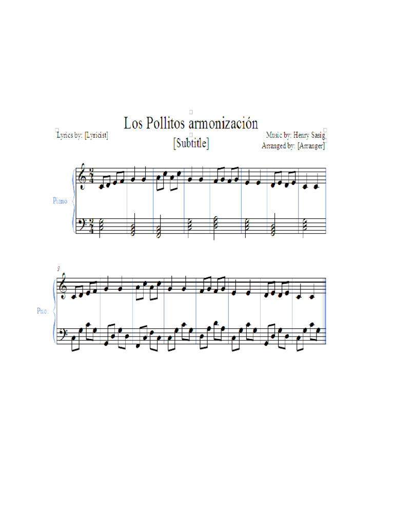 Los Pollitos PDF | PDF