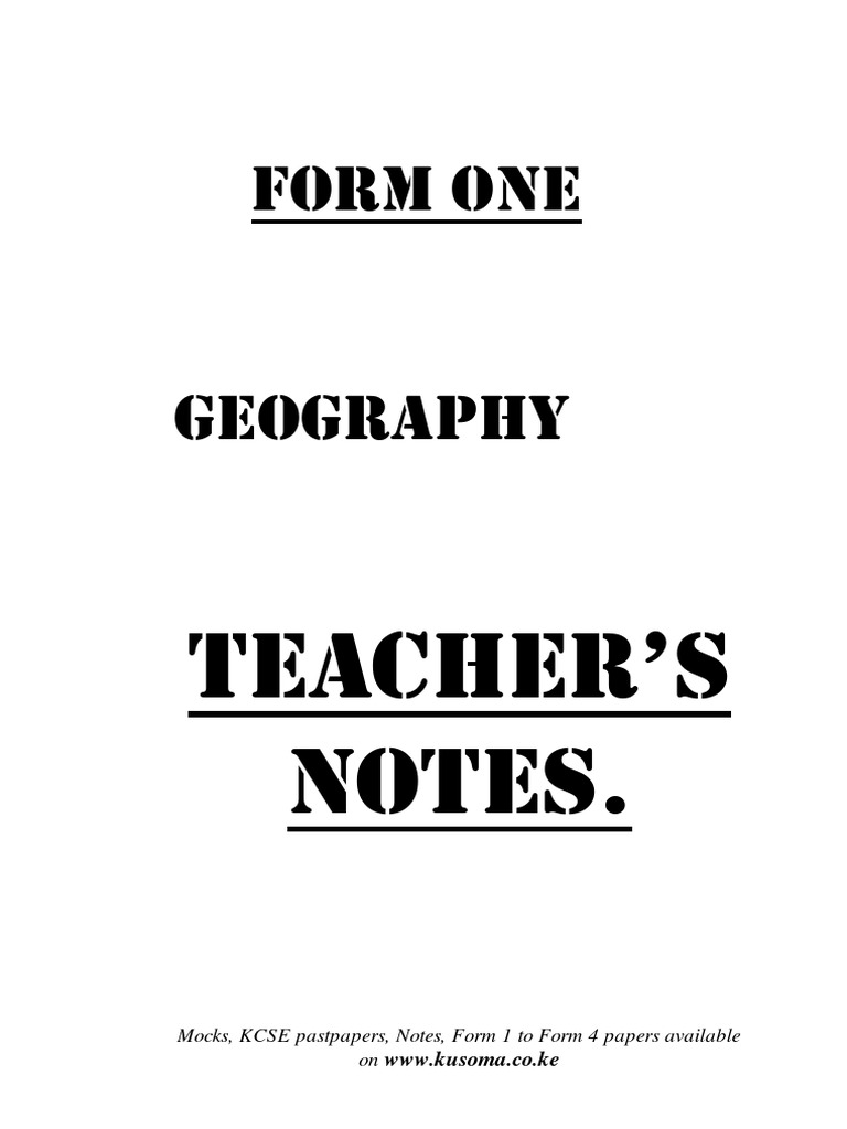ZIMSEC Geography Notes Form 1 | PDF | Atmosphere Of Earth | Humidity