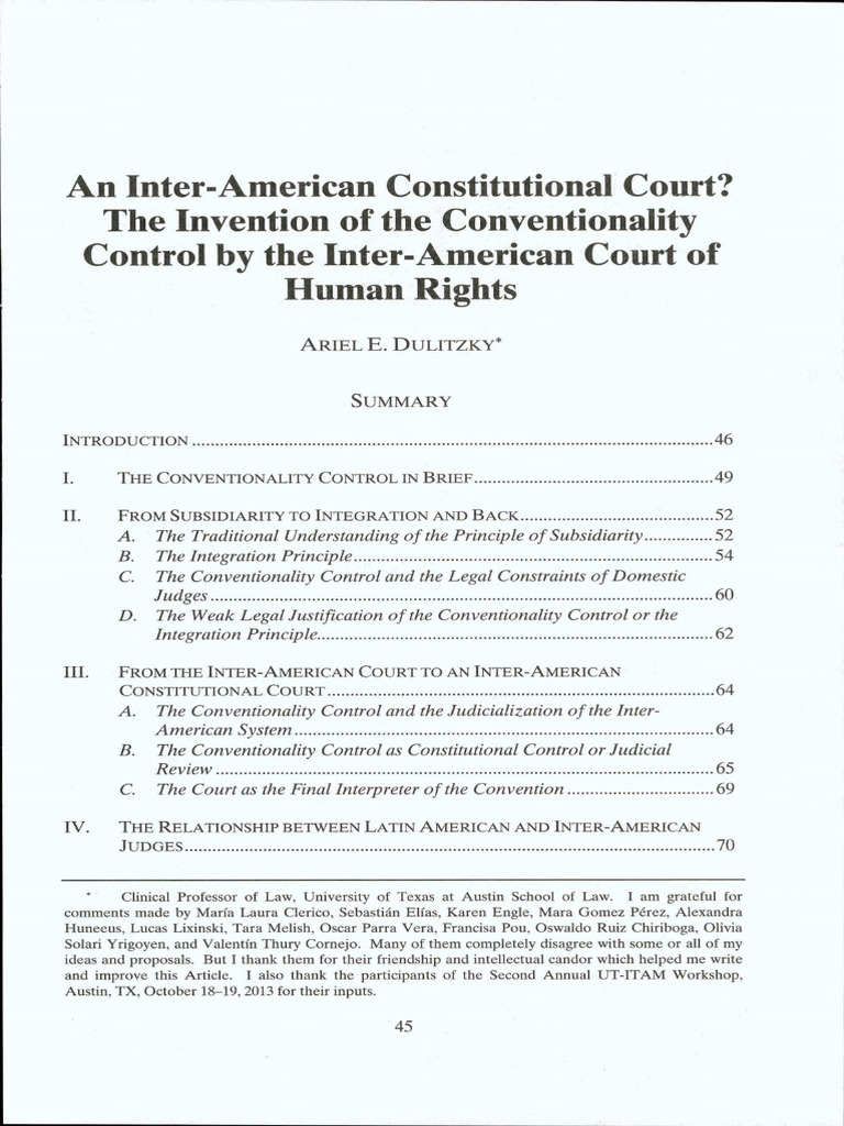 An Inter-American Constitutional Court? The Invention of The ... An Inter-American Constitutional Court? The Invention of The ...
