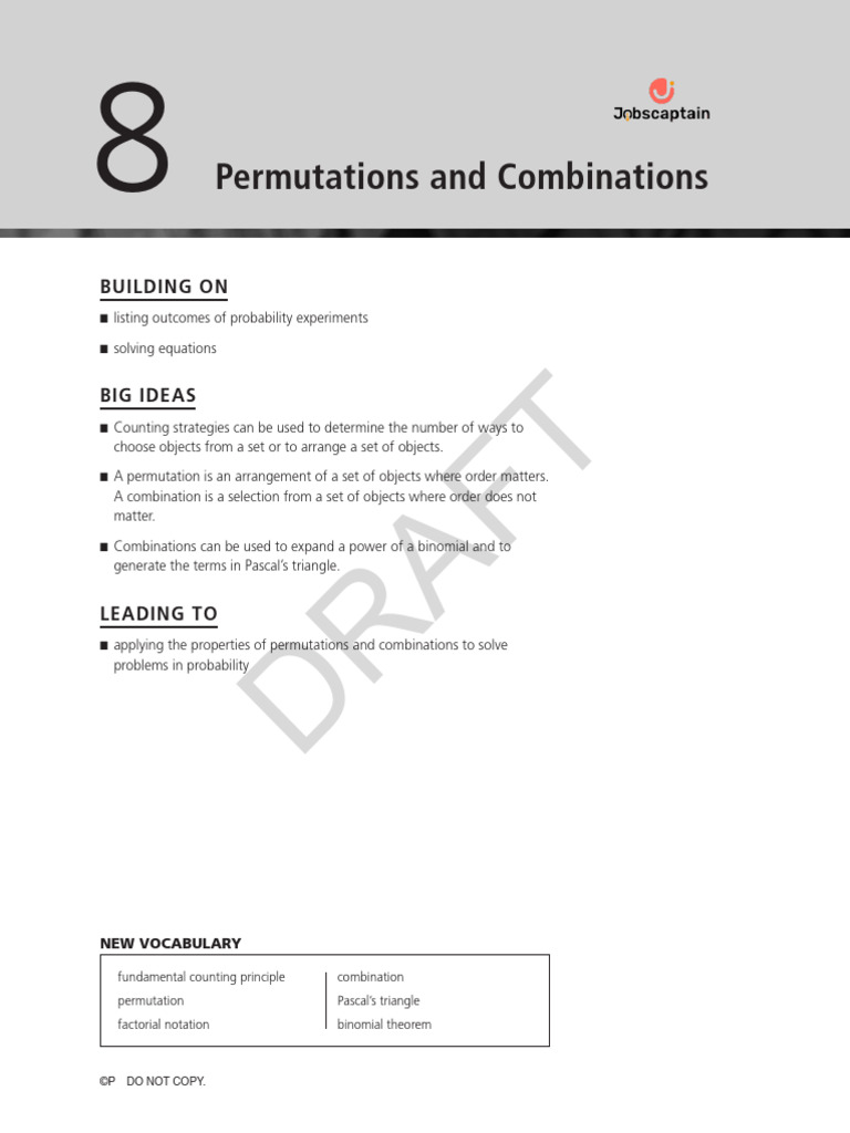 Counting Principles for Students | PDF | Permutation | Mathematics