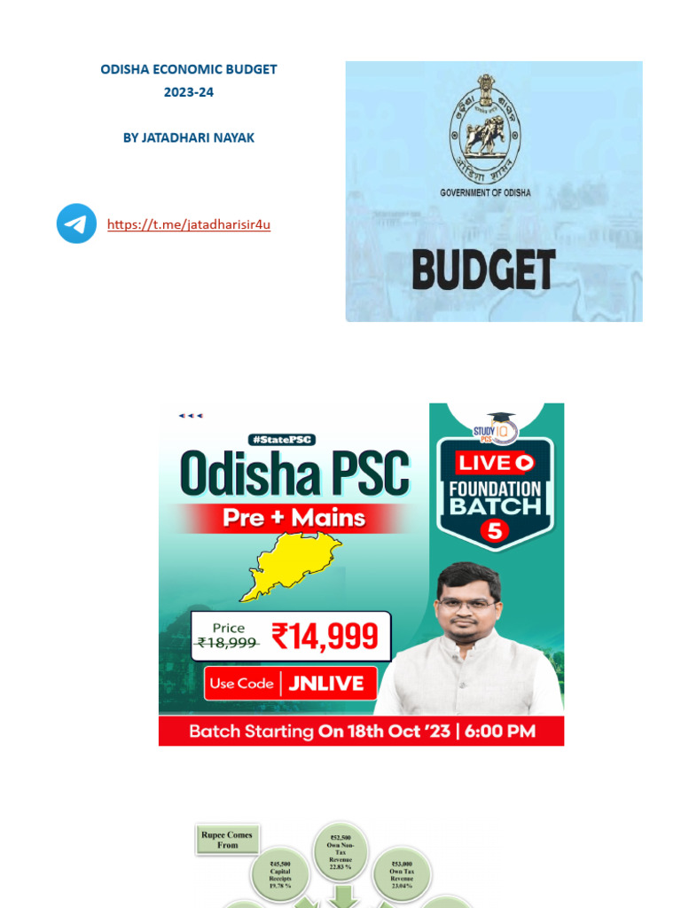 Odisha Budget 2023-24 Highlights | PDF | Economies