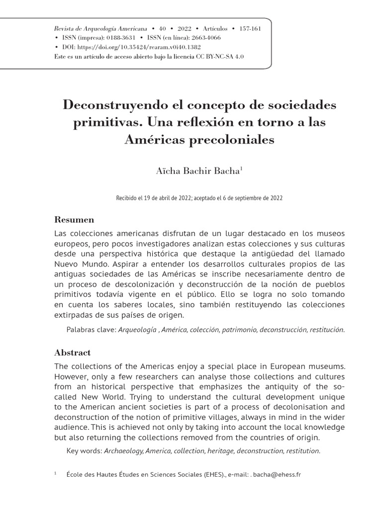 BACHIR BACHA Deconstruyendo - El - Concepto - de - Sociedades | PDF ...