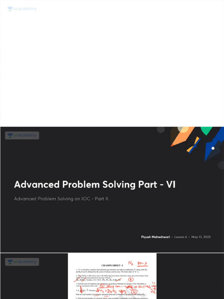 Advanced Problem Solving Part VI With Anno | PDF