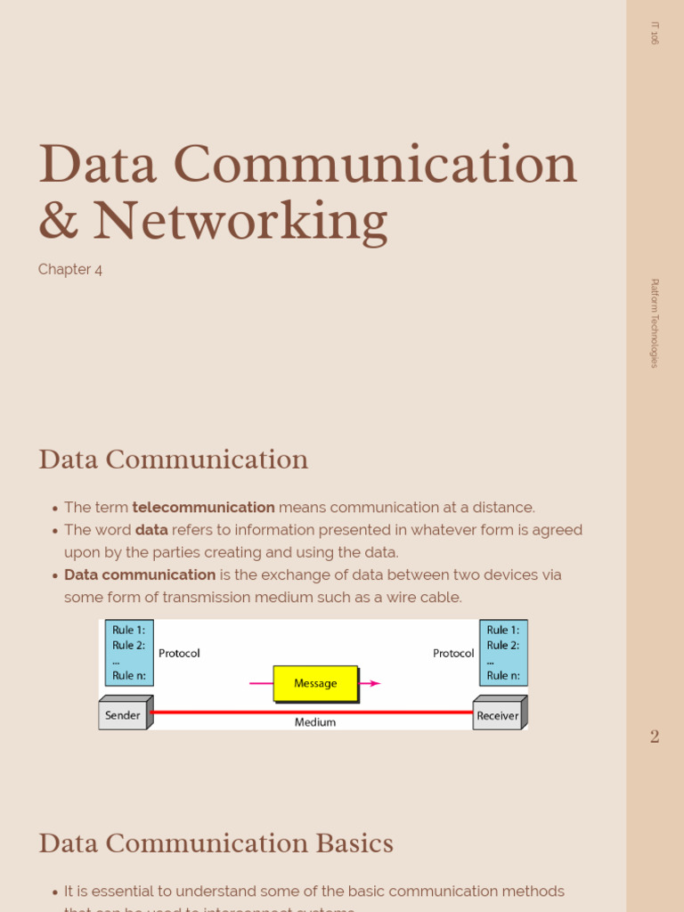 Chapter 4. Data Communication and Networking | PDF