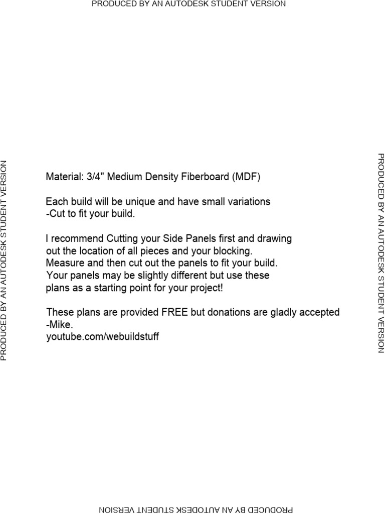 Full Size Arcade Cabinet Plans - We Build Stuff | PDF