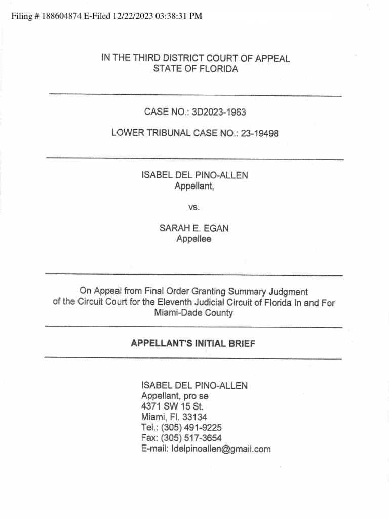 Brief - Initial Brief - Scribd | PDF | Lawsuit | Defamation