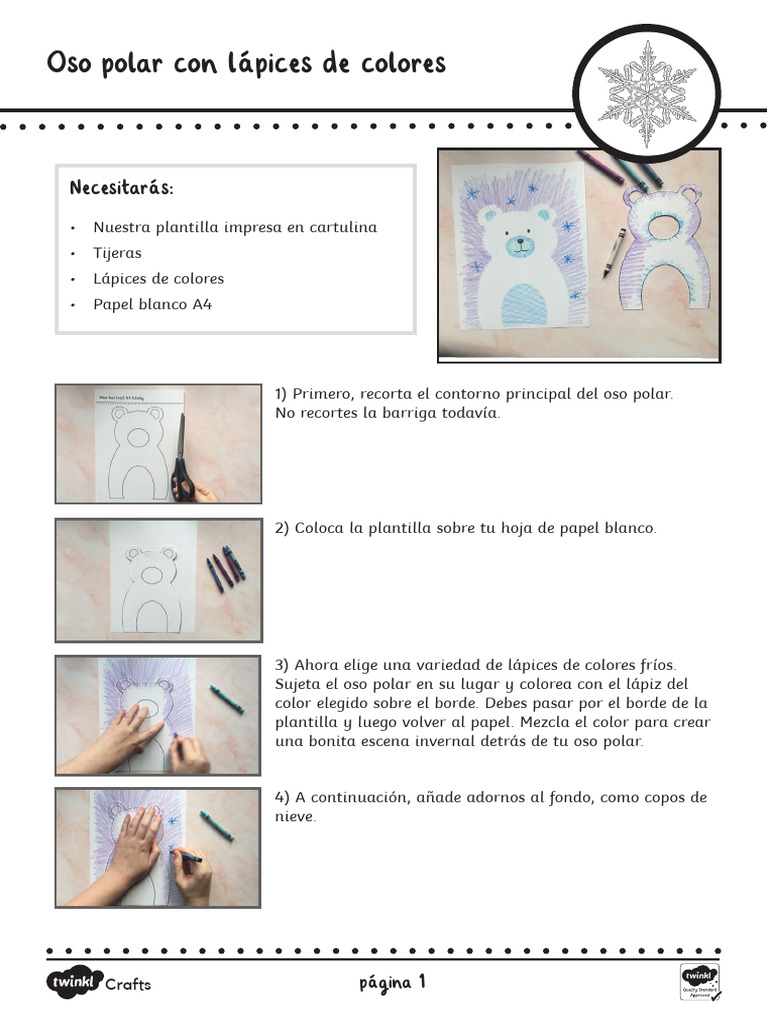 Oso Polar: Manualidad Invernal Creativa | PDF