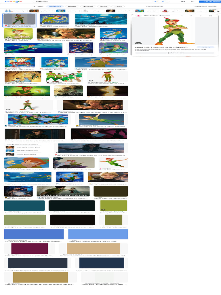 Peter Pan - Búsqueda de Google | PDF | Peter Pan | La compañía Walt Disney