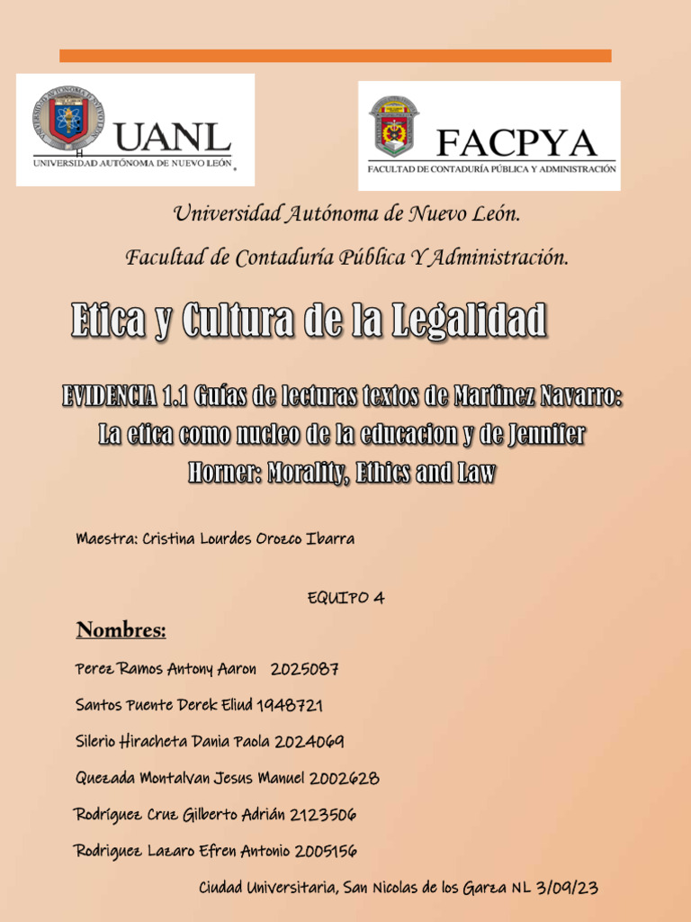 Equipo 4 - Ev1.1 | PDF | Moralidad | Justicia