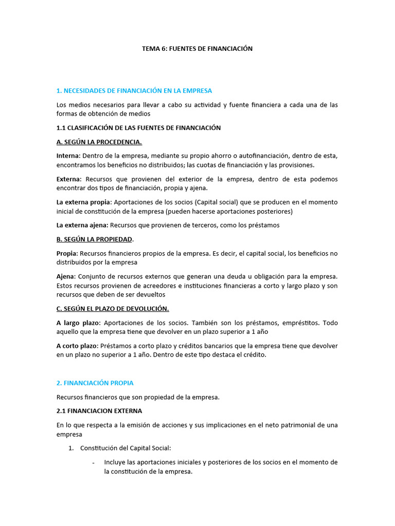 Resumen - Tema 6 2 | PDF