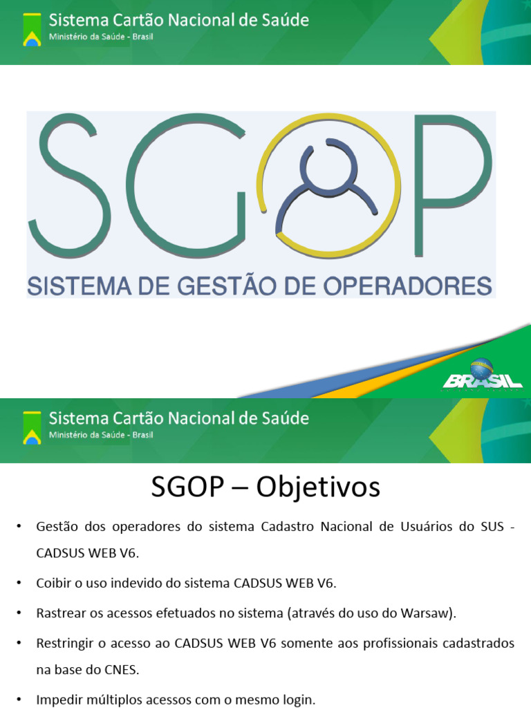 Gestão e Segurança do CADSUS WEB V6 | PDF | Computadores