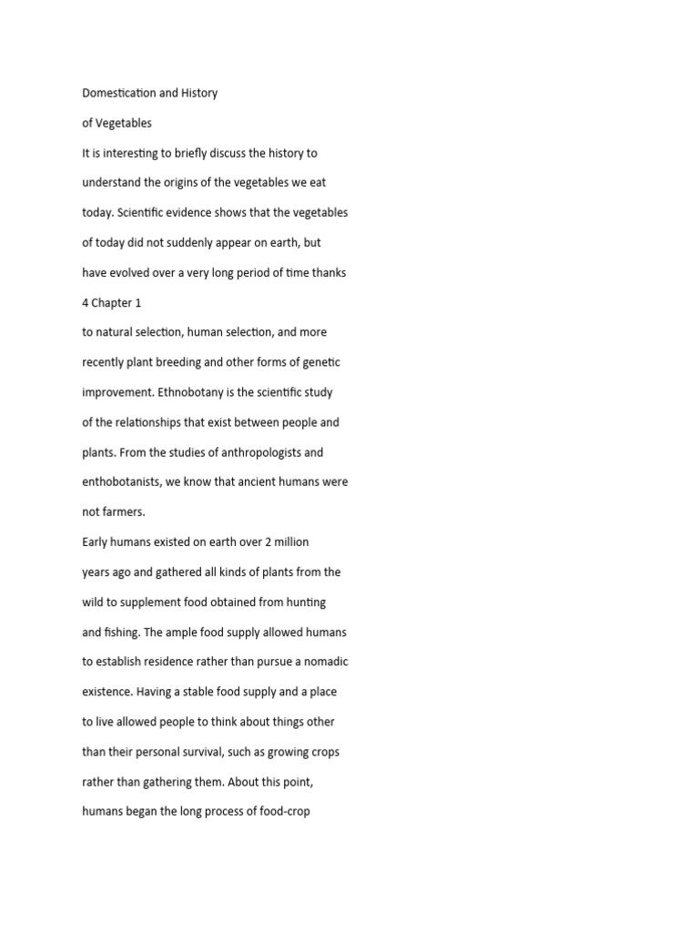 Domestication and History | PDF