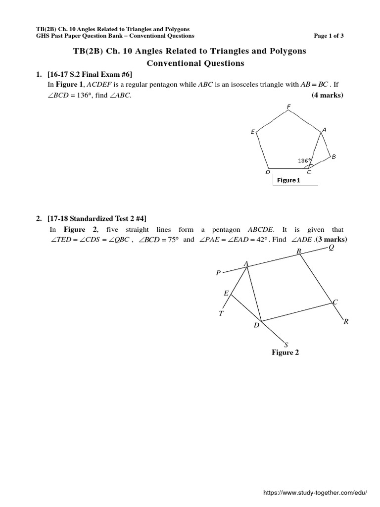Good Hope School - 16 21 2B Ch.10 Angles Related To Triangles and ...