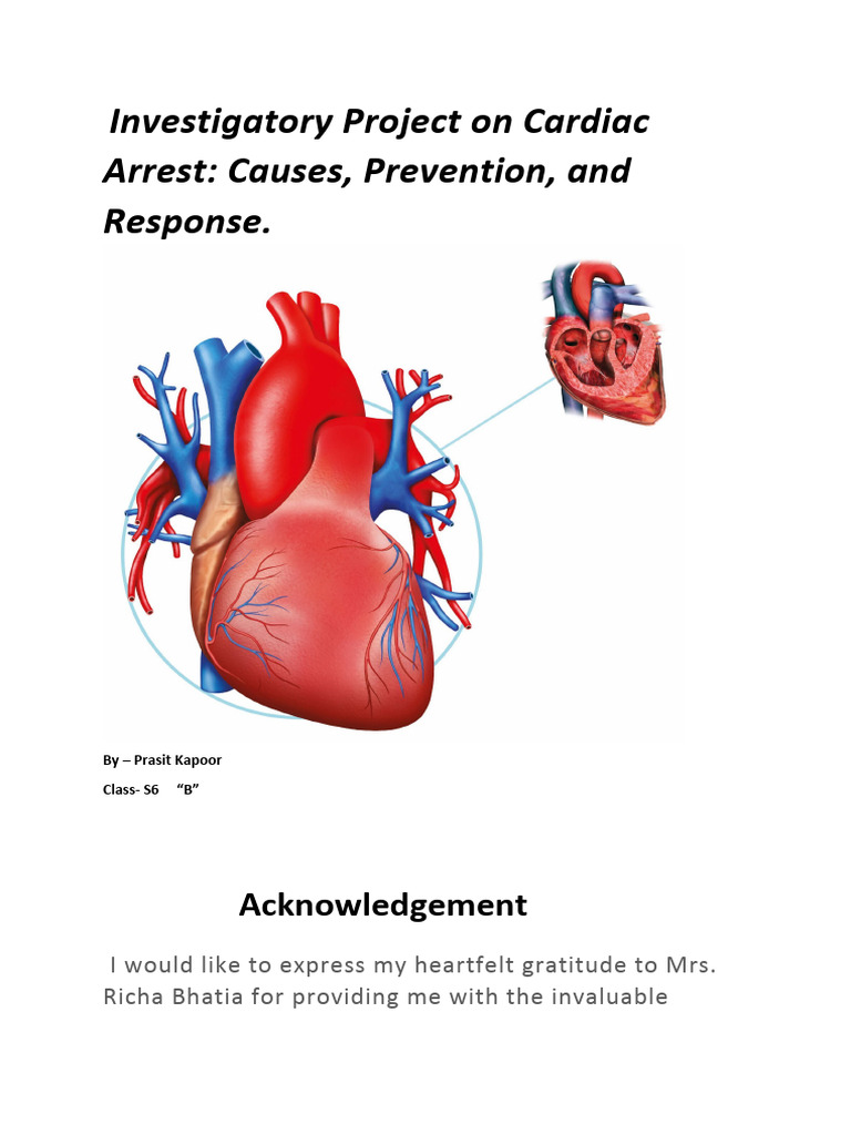 Biology Project . | PDF | Cardiac Arrest | Cardiopulmonary Resuscitation