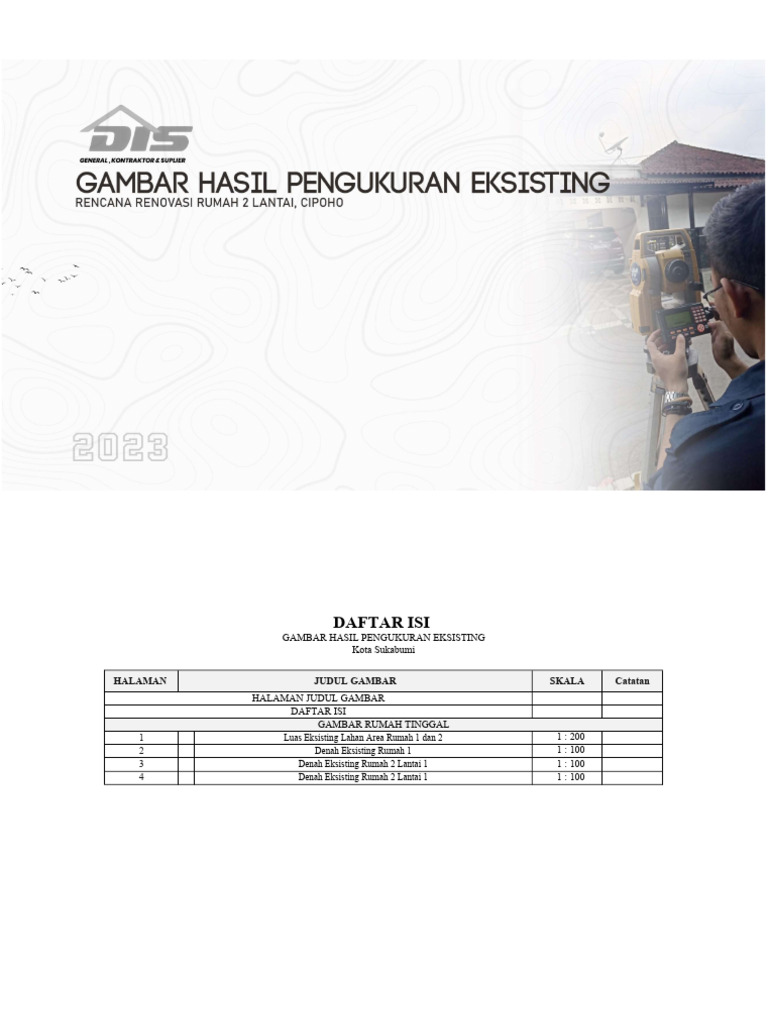 Gambar Hasil Pengukuran Eksisting | PDF