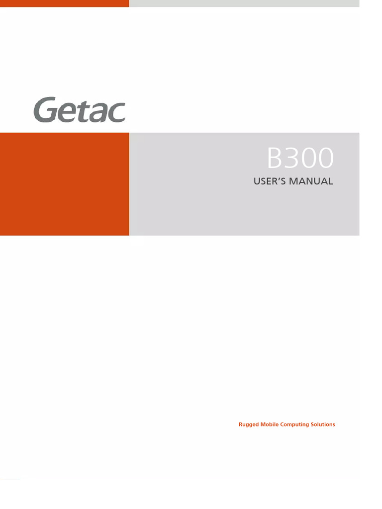 Manual de Instruções Getac B300 G6 (144 Páginas) | PDF