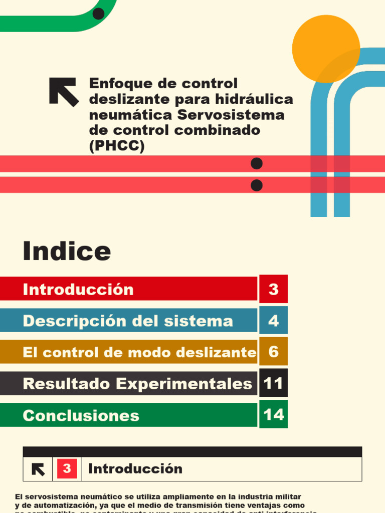 Enfoque de Control Deslizante para Hidráulica Neumática Servosistema | PDF | Neumática | Gases