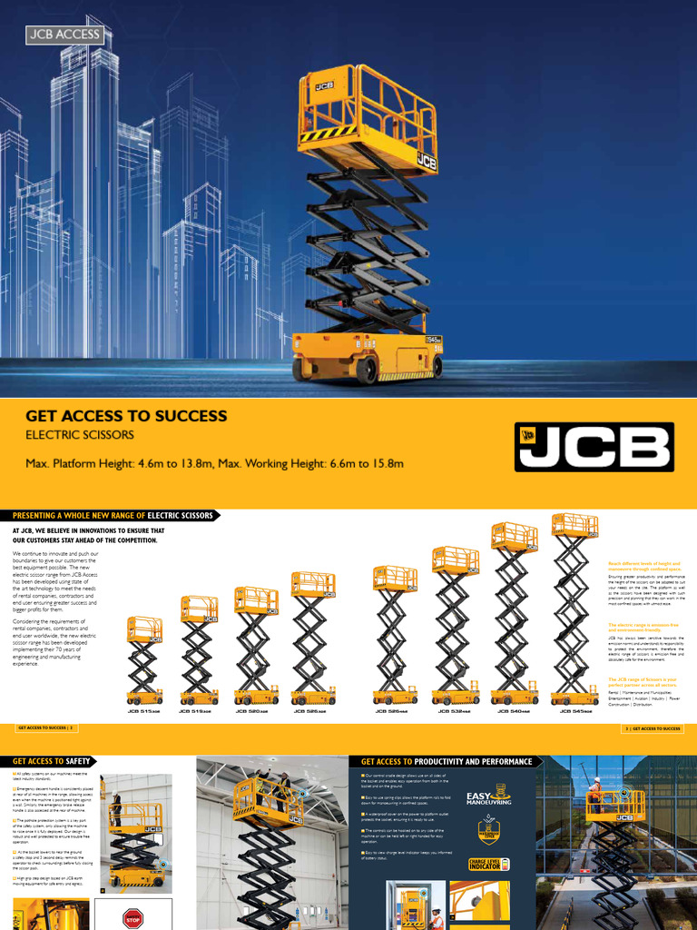 JCB Electric Scissor Lift Innovations | PDF