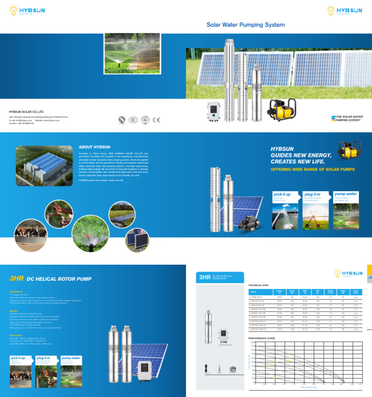Hybsun Solar Pump Catalog | PDF