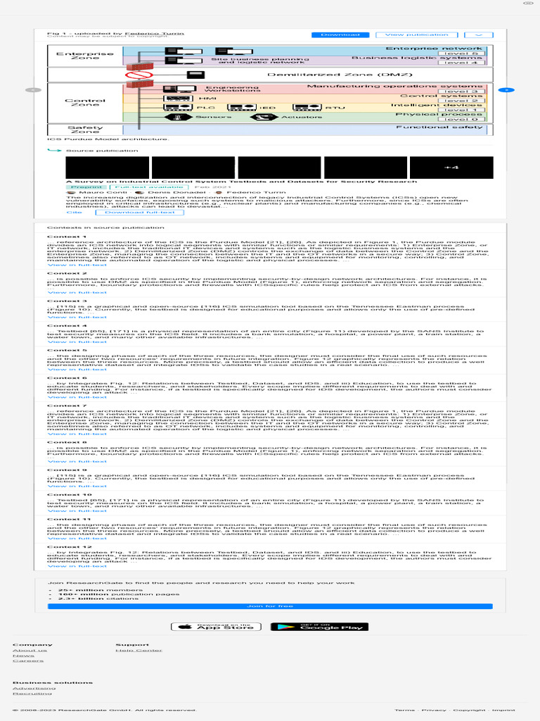 ICS Purdue Model Architecture. Download Scientific Diagram | PDF ...