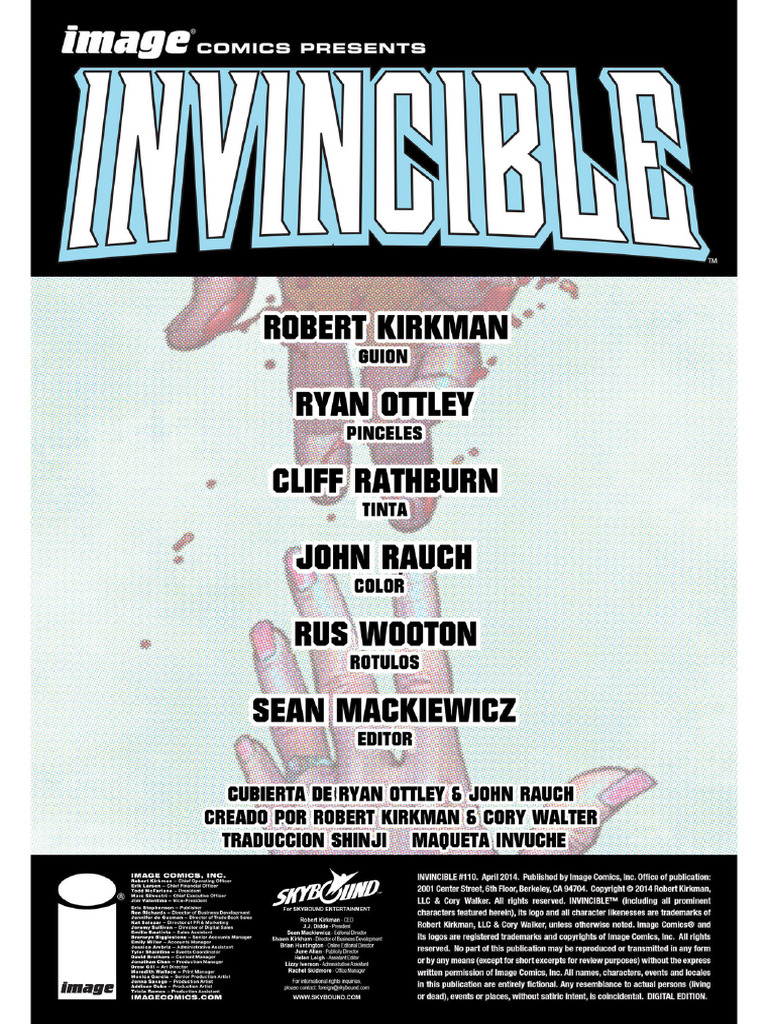 Invincible 110 | PDF