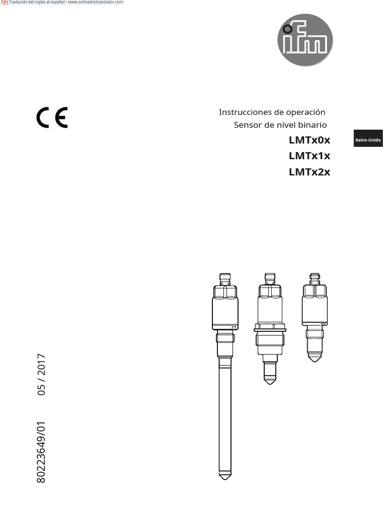Sensor IFM-LMT100 Bis - En.es | PDF