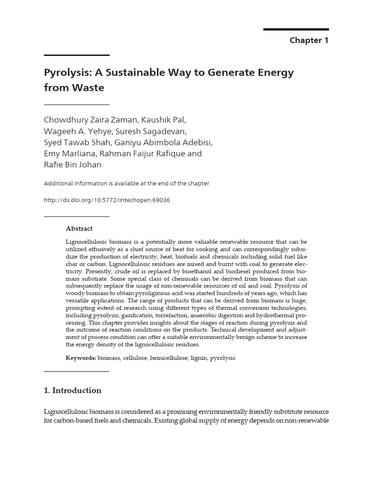 Pyrolysis 17 ITOe | PDF